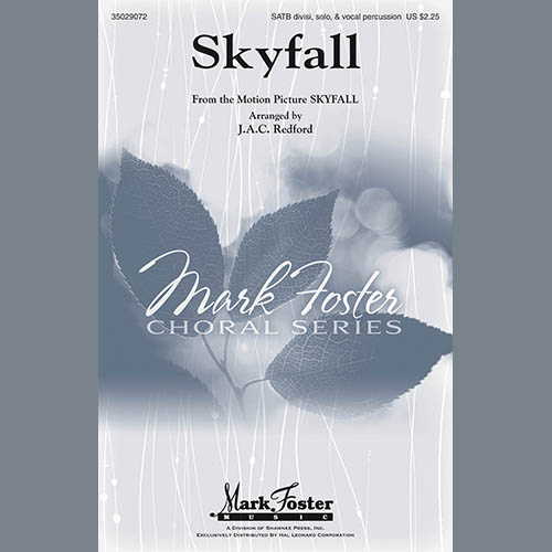 Adele "Skyfall (arr. J.A.C. Redford)" Sheet Music PDF Notes, Chords ...