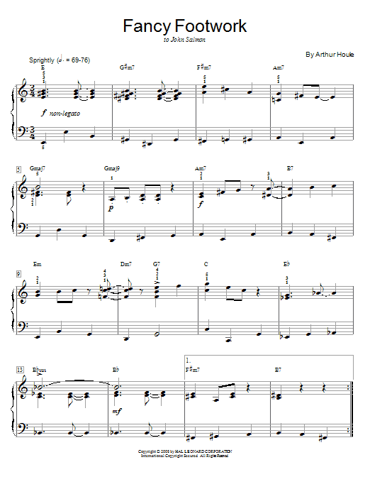 Fancy Footwork Sheet Music by Arthur Houle | Educational Piano ...