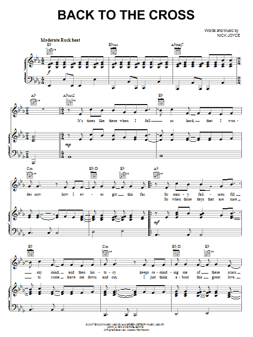 Download Back To The Cross - Our Heart's Hero | Piano, Vocal & Guitar ...