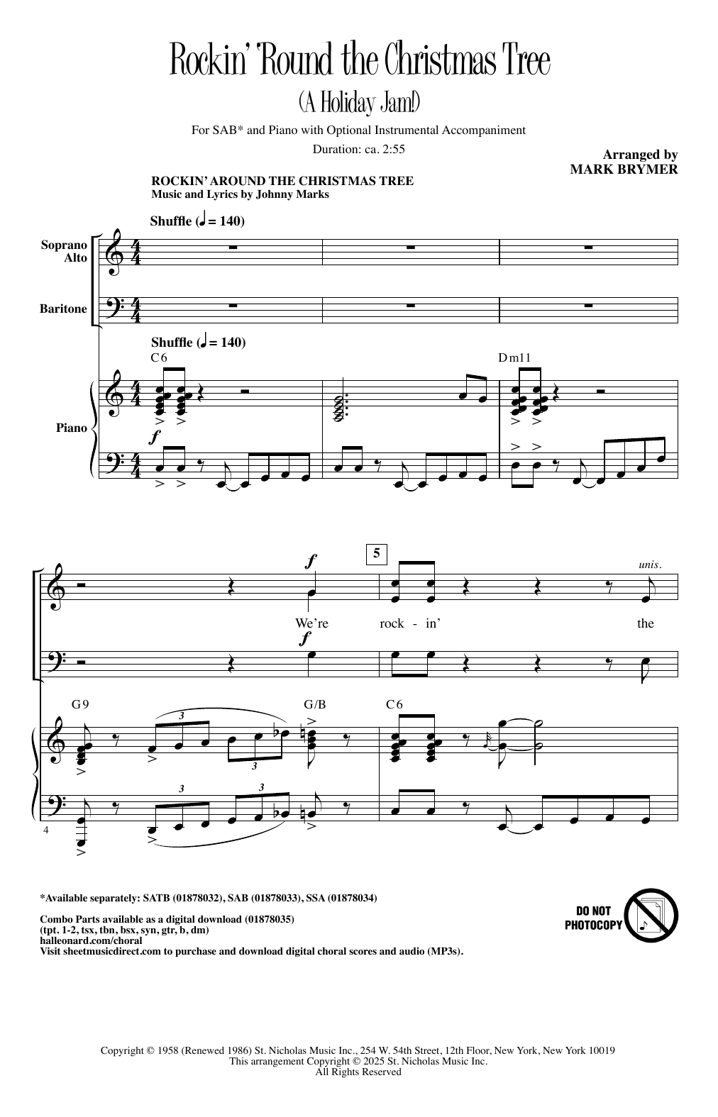 Download O Christmas Tree - Traditional German Carol | SAB Choir Sheet ...