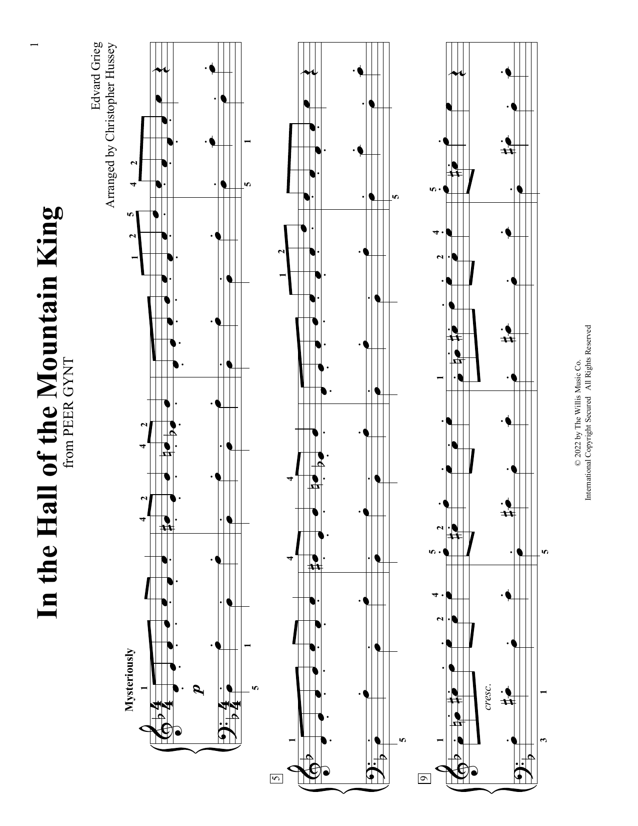 Edvard Grieg "In The Hall Of The Mountain King (arr. Christopher Hussey ...