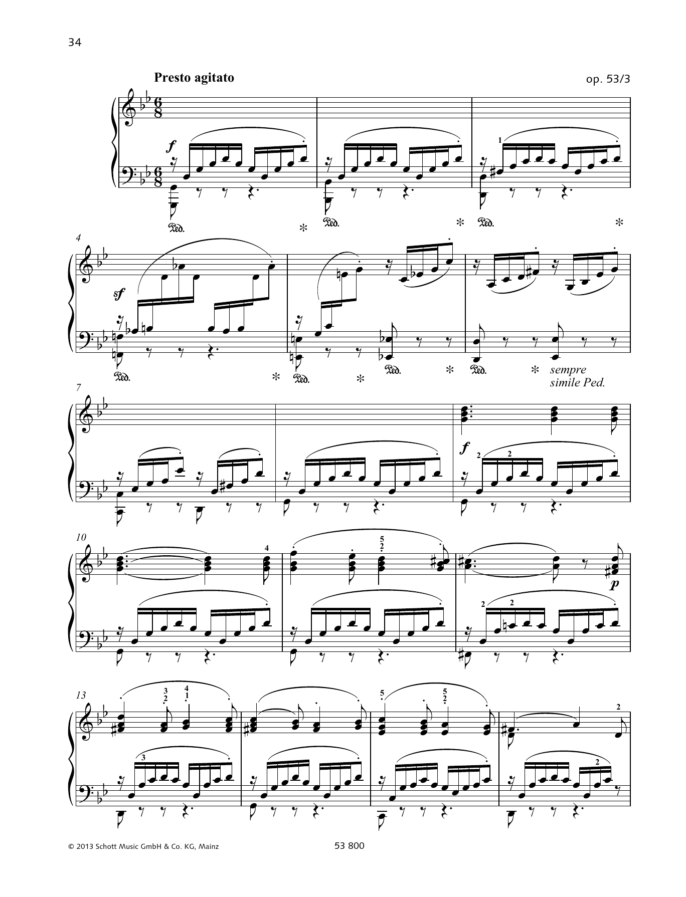 Download Felix Mendelssohn Bartholdy Presto Agitato Sheet Music PDF