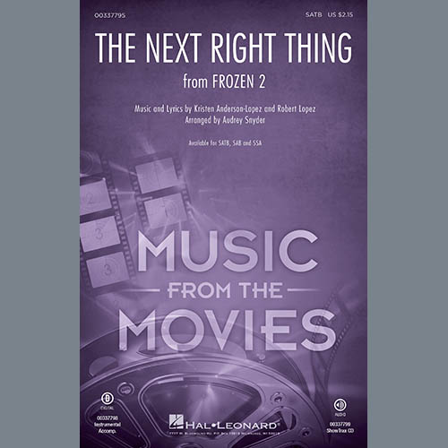 The Next Right Thing (from Disney's Frozen 2) (arr. Audrey Snyder ...