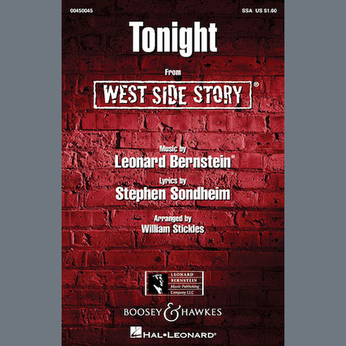 Tonight (from West Side Story) (arr. William Stickles) Sheet Music by ...