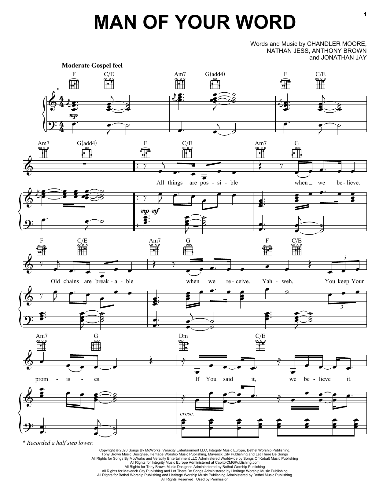 Thy Word Guitar Chords