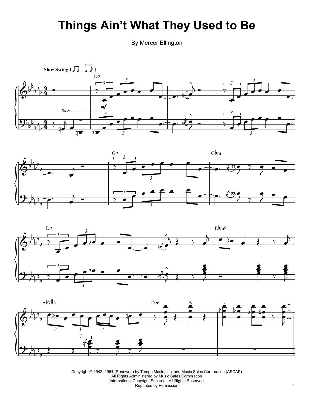 Download Things Ain t What They Used To Be Oscar Peterson Piano