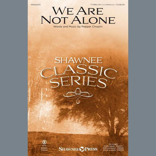 Download Pepper Choplin "We Are Not Alone" Sheet Music & PDF Chords ...
