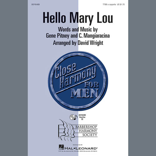 Hello Mary Lou (arr. David Wright) Sheet Music by Ricky Nelson | TTBB ...