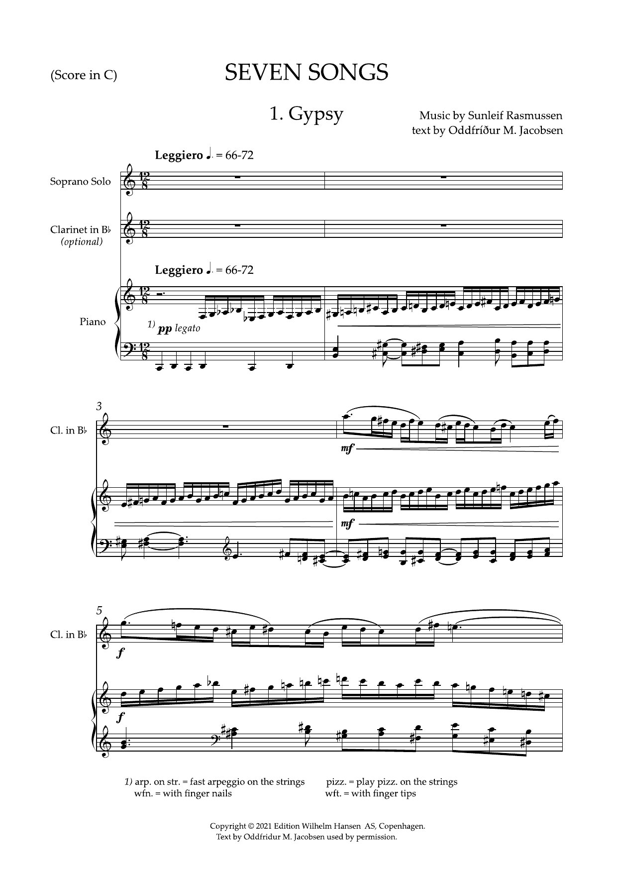 Download Sunleif Rasmussen "7 Sange Til Min Brors Digte" Sheet Music ...