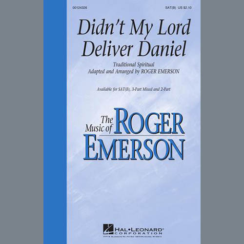 Traditional Spiritual "Didn't My Lord Deliver Daniel" Sheet Music for 3 ...